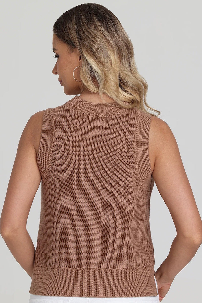Demi High Crew-Neck Tank in 3 Colours – chrisjameskingston