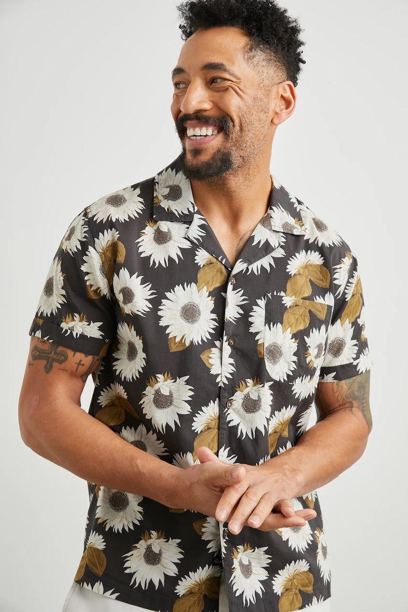 Moreno Shirt in Sunflower Twirl Bark – chrisjameskingston